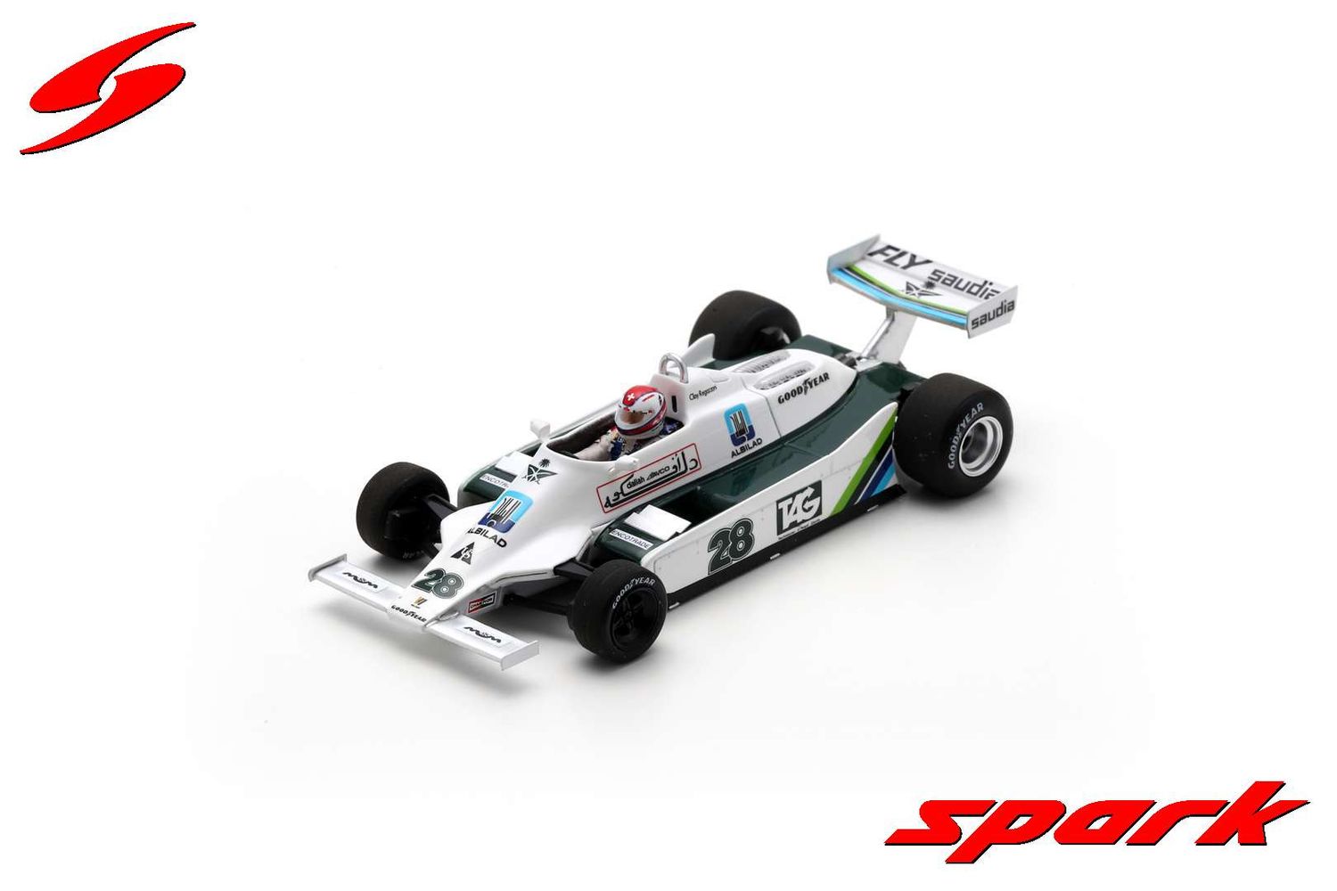 1:43 Spark - Williams FW07 No.28 Winner British GP 1979 Clay Regazzoni