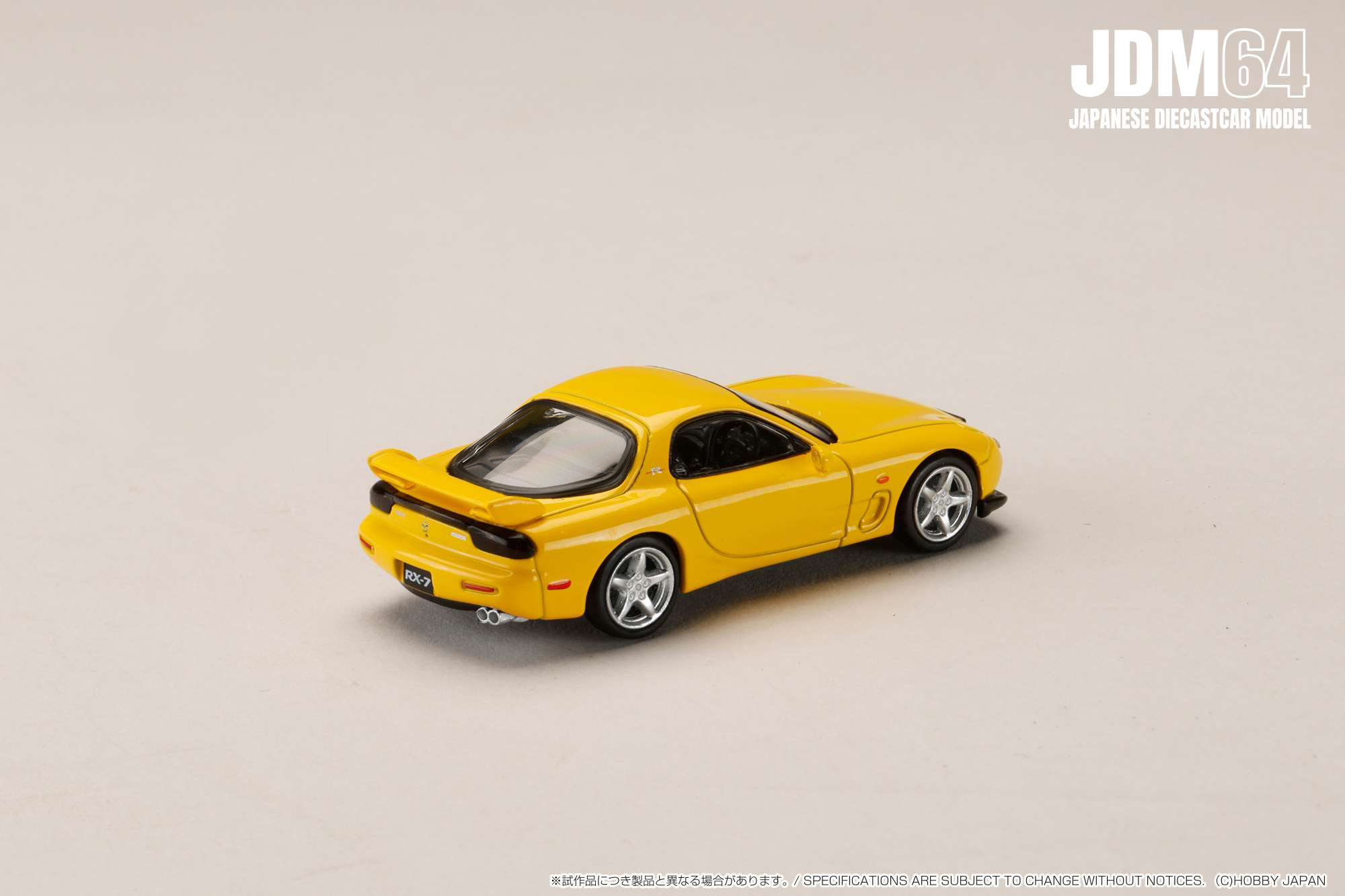 1:64 Hobby Japan - MAZDA RX-7 (FD3S) Type R Bathurst R, sunburst yellow