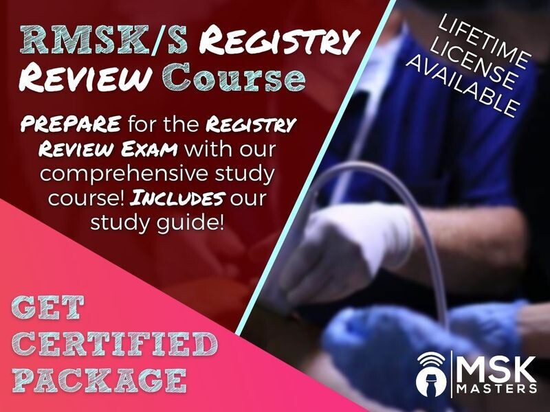 Prepare for the RMSK Registry Review exam by taking our prep course!