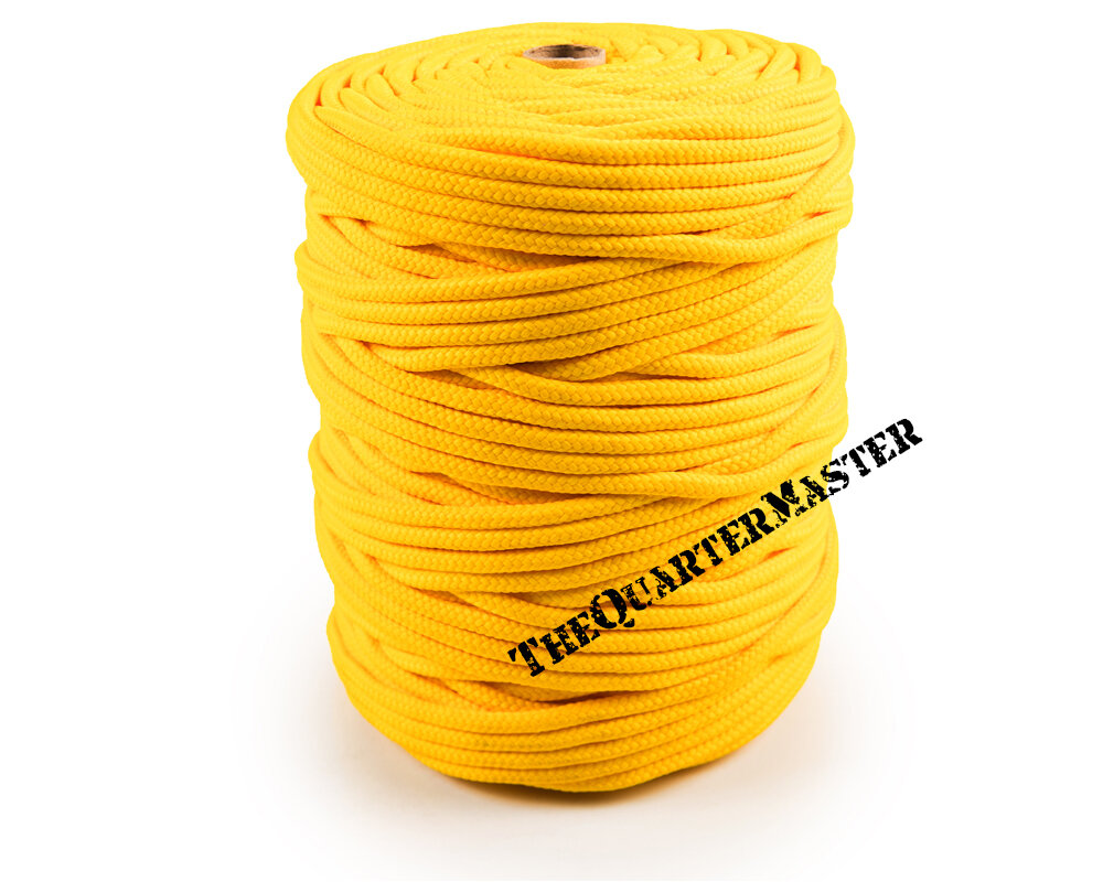 PP Round Braid 5mm x 100m Yellow