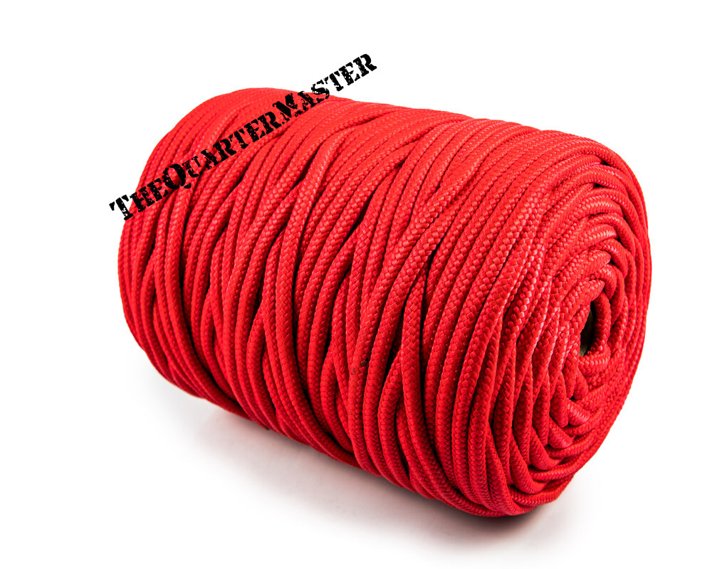 PP Round Braid 5mm x 100m Red