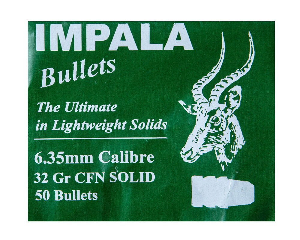 Impala Bullets 6.35 32GR CFN (x50)