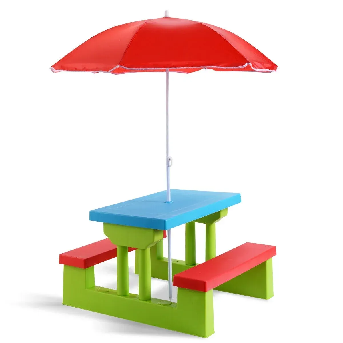 Kids Picnic Table with Umbrella