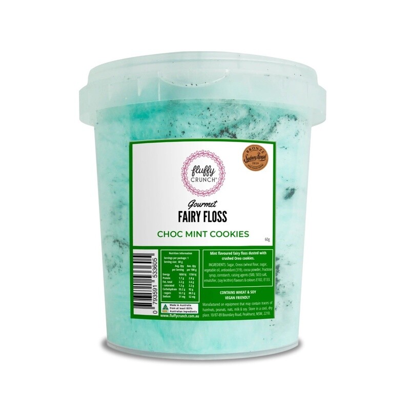 Gourmet Fairy Floss 50g - Choc Mint Cookies