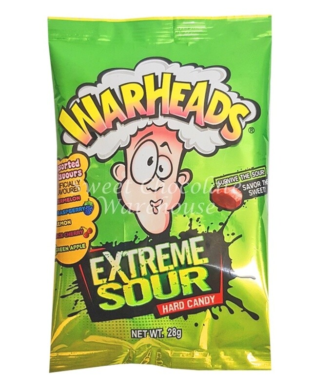 Warheads Extreme Sour Hard Candy 28g bag