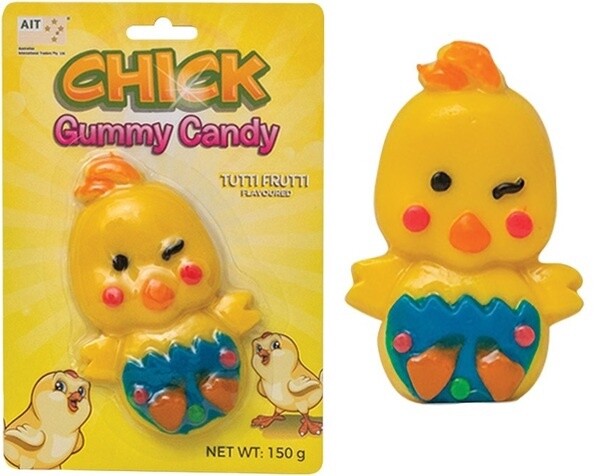 Giant Chick or Bunny Gummi Candy 150g