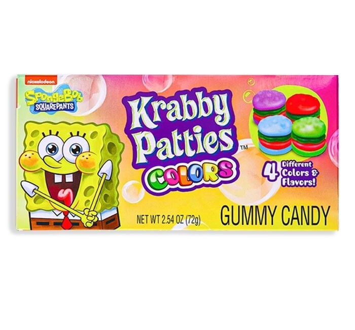 SpongeBob Krabby Patties Gummi Colours Movie Box 72g