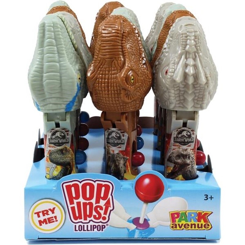 Jurassic Park Dinosaur Pop Up Lollipop 10g
