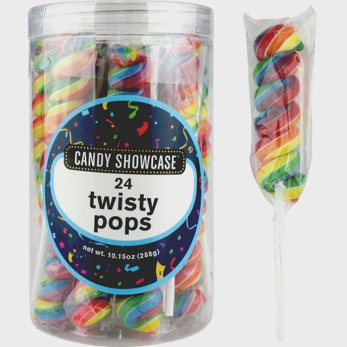 Rainbow Twist Pop Tutti Frutti 24pc
