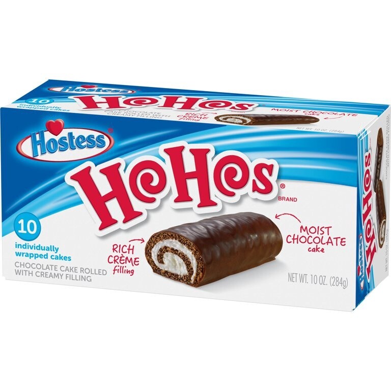 Hostess HoHos (10pc) wrapped cakes 283g