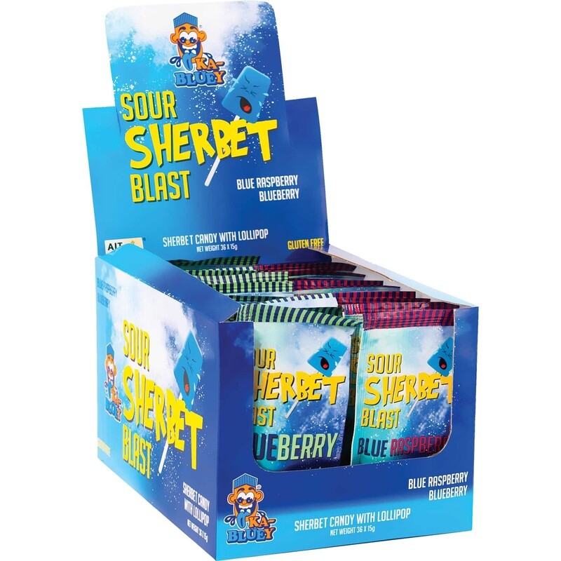 Ka Bluey Sour Sherbet Blast with Lollipop 15g