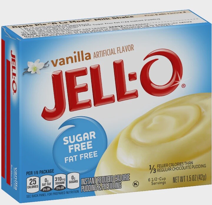 Jell-O Instant Pudding Mix (Sugar Free)
