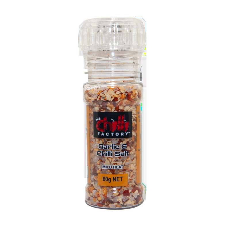 Garlic and Chilli Salt Grinder 60g