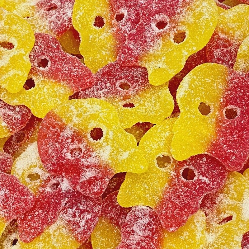 Bubs Sour Skulls - Raspberry & Lemon Bubs Sour Skulls - Raspberry & Lemon
