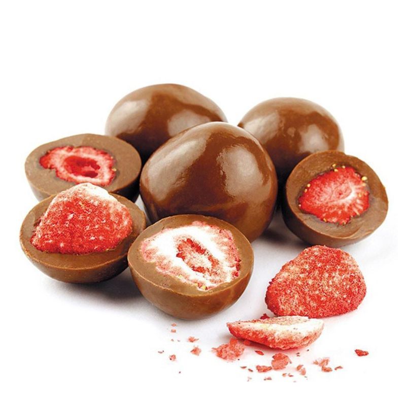 Chocolate Coated Freeze Dried Strawberries