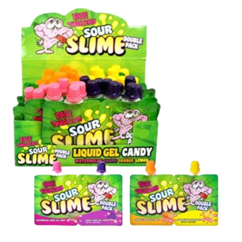Face Twisters Sour Slime Double Pack 40g