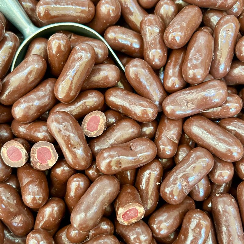 Chocolate Coated Raspberry Bullets - Milk Choc (Everfresh)
