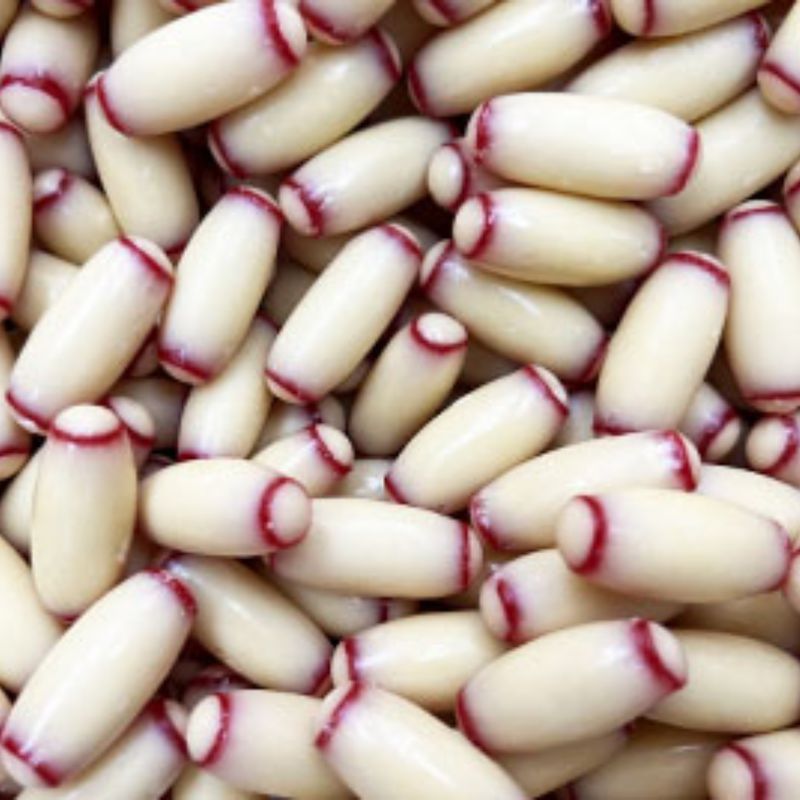 Chocolate Coated Raspberry Bullets - White Choc