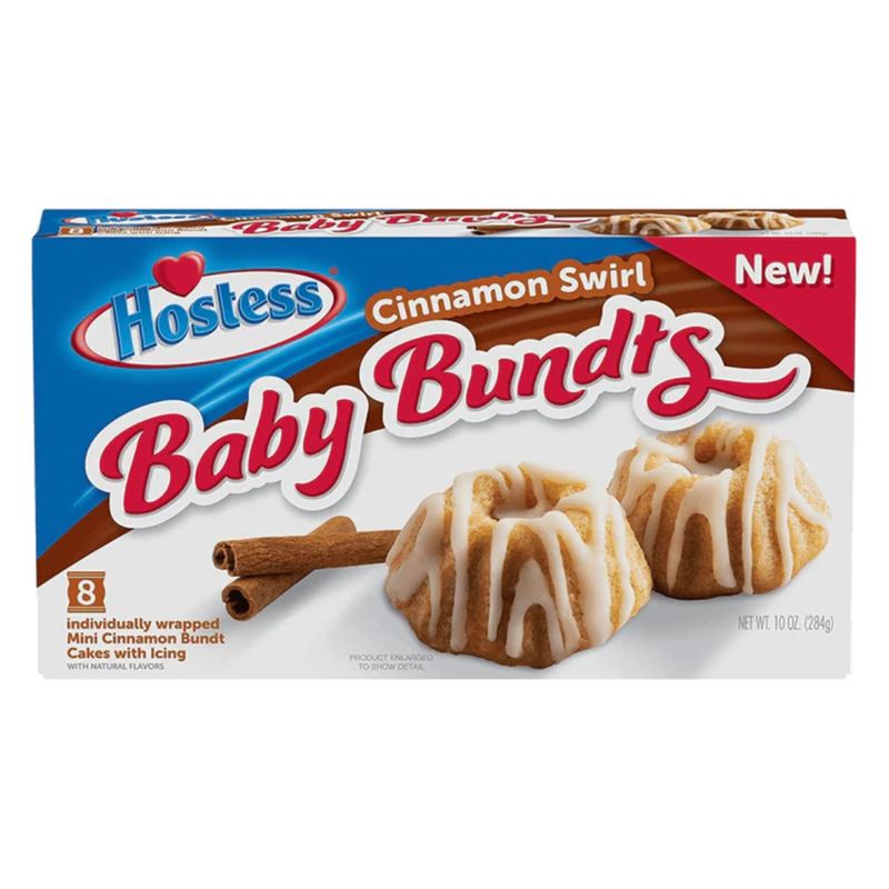 Hostess Baby Bundts Cinnamon Swirl (8pc box)