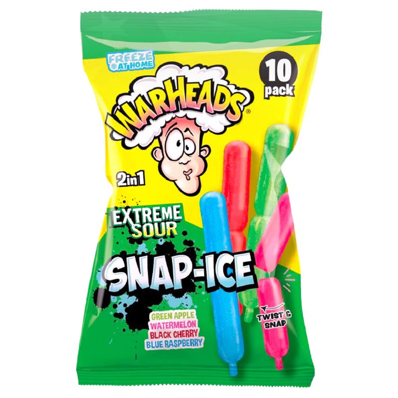 Warheads Snap Ice Pops 450ml (10pc x 45ml)