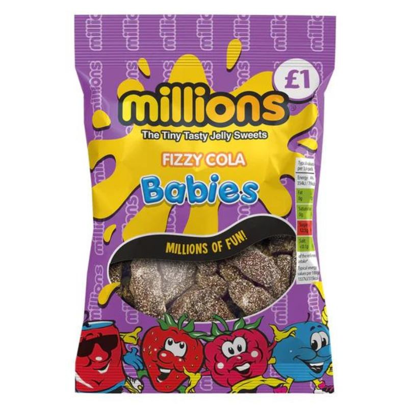 REDUCED BB AUG 25 - Millions Babies - Fizzy Cola 120g (DNO)