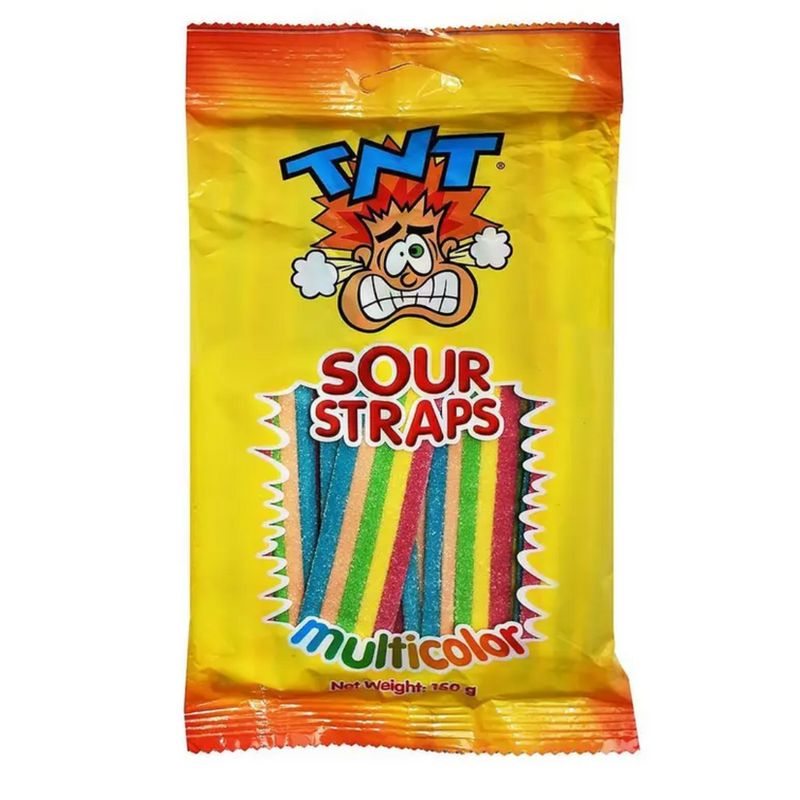 TNT Sour Straps - 150g Multicolour