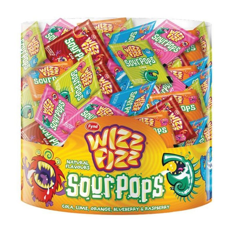 Wizz Fizz Sour Pops 8g