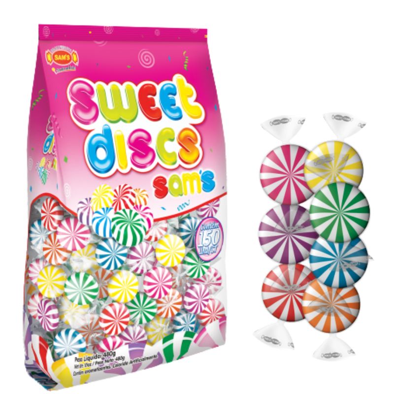 Sweet Discs Coloured Candy