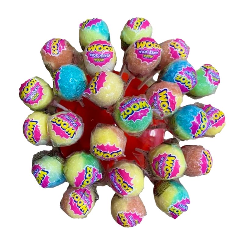 Mega Super Sour Zoom Pop 1pc
