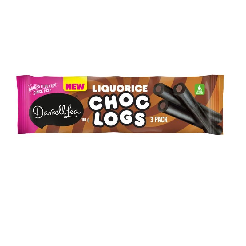 Licorice Chocolate Logs (3 pack) 110g