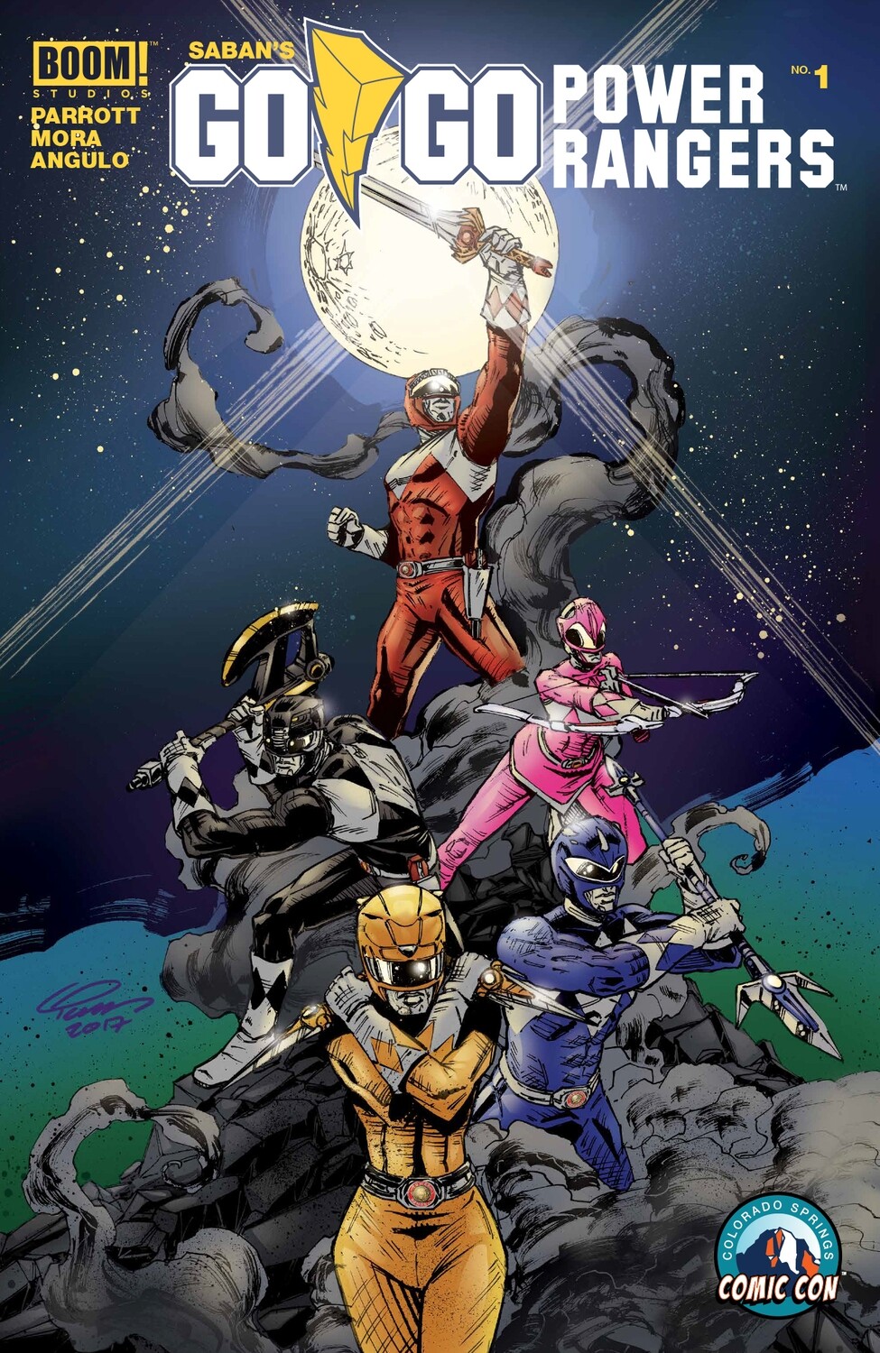 COLORADO SPRINGS COMIC CON EXCLUSIVE GO GO POWER RANGERS #1 EXCLUSIVE