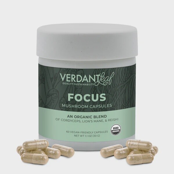 Verdant Leaf Focus Mushroom Capsules