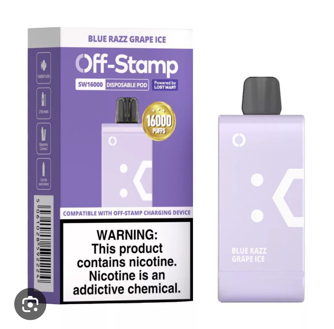 Off Stamp SW16000 POD - Blue Razz Grape Ice