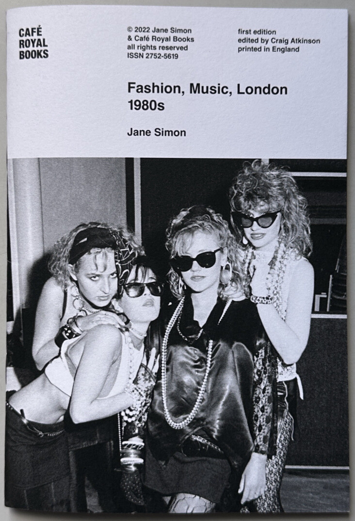 Jane Simon Fashion, Music, London 1980s