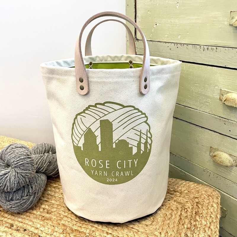 Heidi West 2024 Rose City Yarn Crawl Bucket Bag