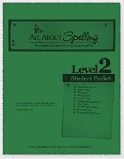 ALL ABOUT SPELLING LEVEL 2 STUDENT MATERIALS ONLY