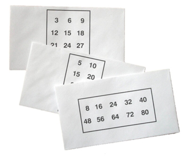 MULTIPLICATION CARD ENVELOPES