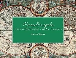 PreScripts Cursive Sentences and Art Lessons: Ancient History