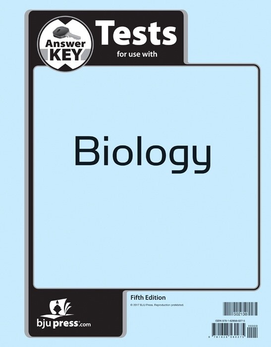 BJU BIOLOGY TEST ANS KEY 5TH ED
