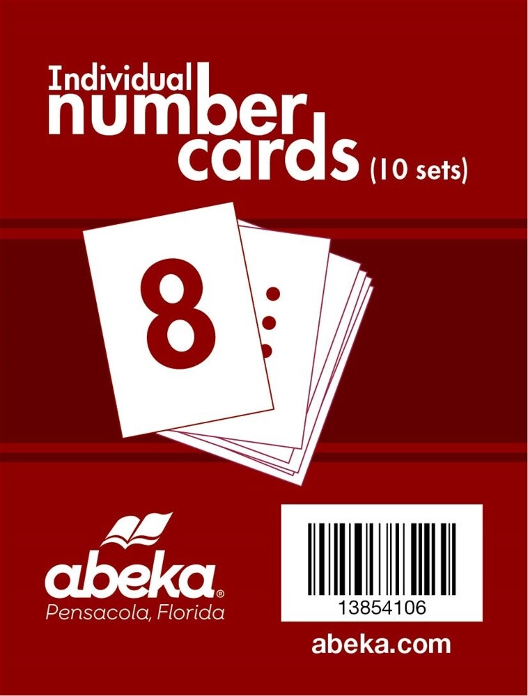 Used Abeka Individual Number Cards