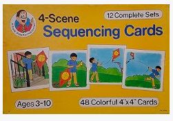 USED 4-SCENE SEQUENCING CARDS