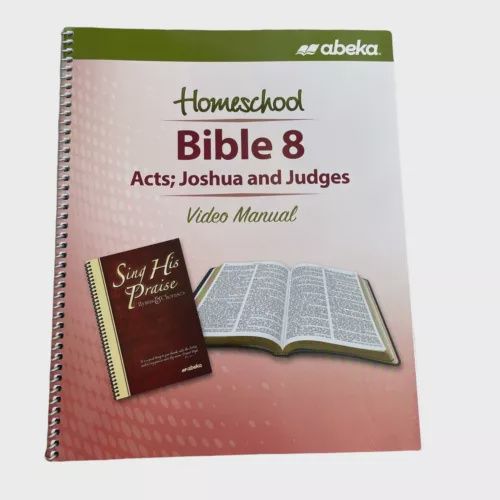 Abeka Bible 8 Video Manual Acts, Joshua, Judges