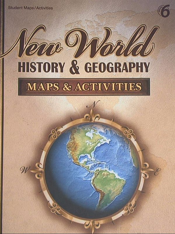 USED ABEKA NEW WORLD HIST/GEO (6) MAPS & Activities