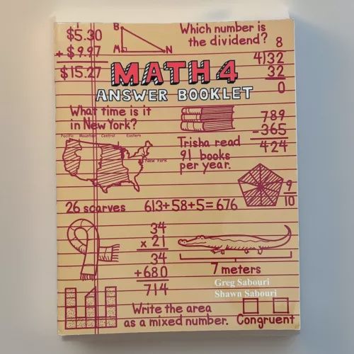 Math 4 Answer Booklet Teaching Textbooks