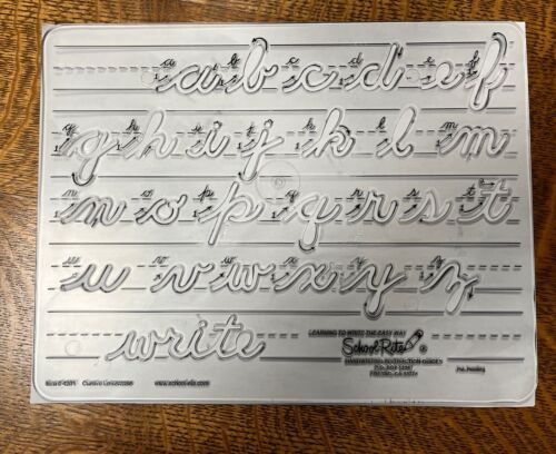 Vintage School-Rite Handwriting Instruction Guide Lower Case Cursive