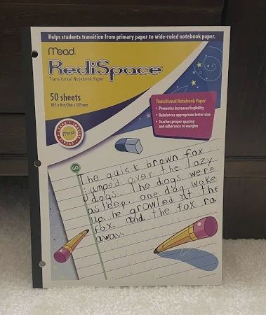 Redi Space Transitional Notebook Paper