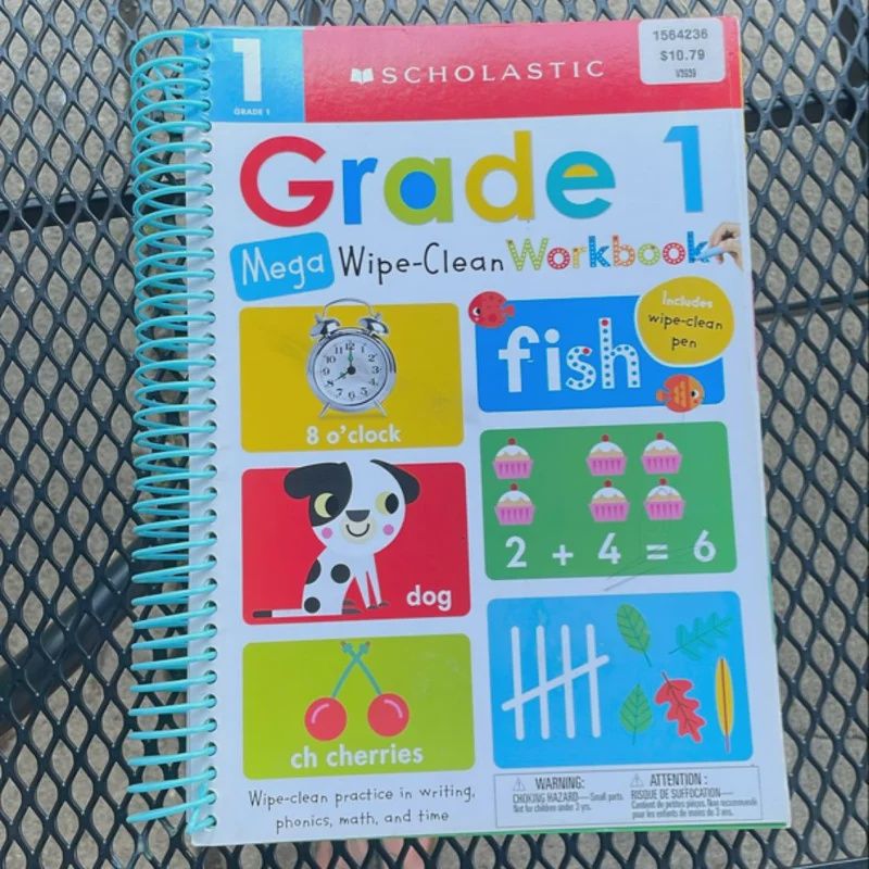 Grade 1 mega wipe-clean workbook