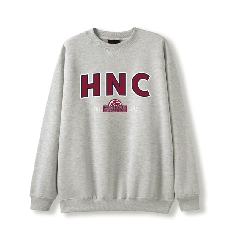 HNC CLUB CREW (Snow Grey) - PRE ORDER