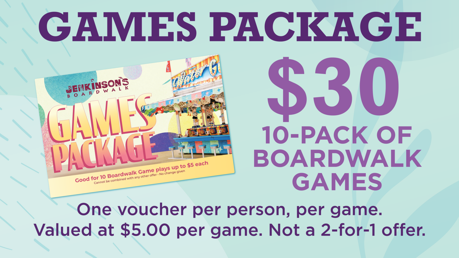 10-Pack Boardwalk Games Package