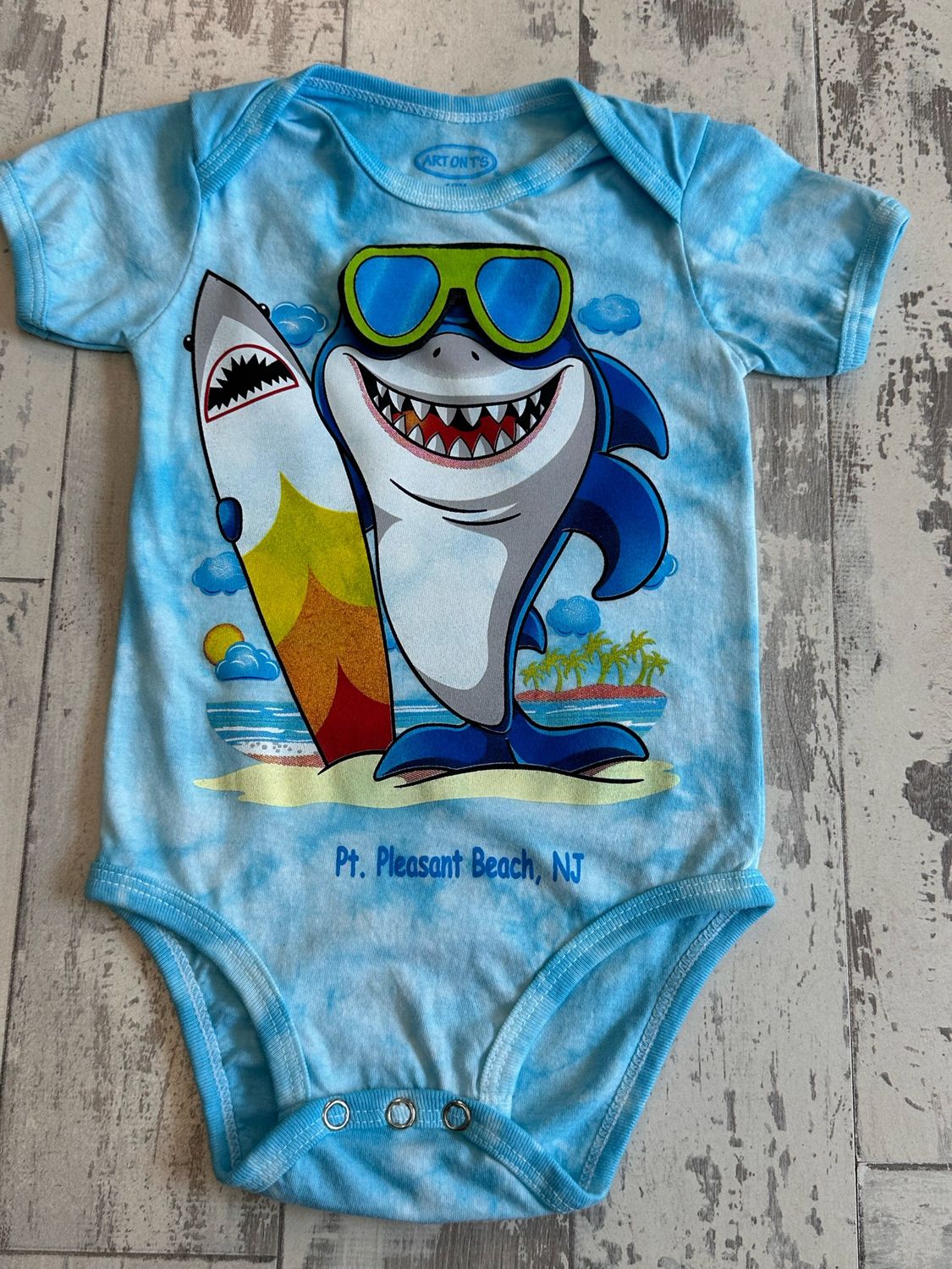 Pt. Pleasant beach Sunglasses Shark Onesie